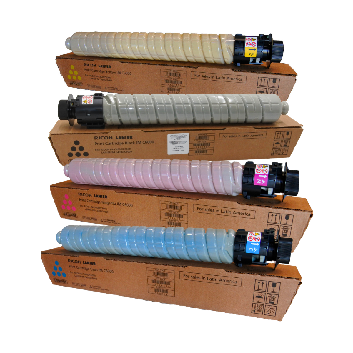 Kit De 4 Toners CMYK Ricoh Original IM C4500/C6000